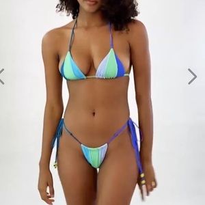 OneOne Swimwear | Swim | Nwt Oneone Swimwear Bikini Set Phi Phi Ariel Guilia Harper Blue Green ...